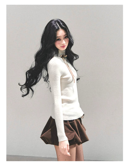 AOMALM Velvet Touch Mock-Neck Knit Base Layer – CHINASQUAD