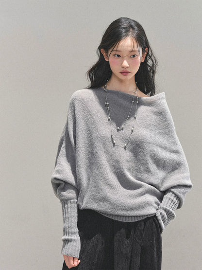 AOMALM Soft Sweet Off-Shoulder Knit Sweater – CHINASQUAD